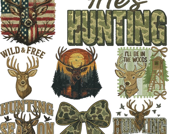 Hunting Embroidery Design, Duck Hunting Embroidery, Deer Hunting ...