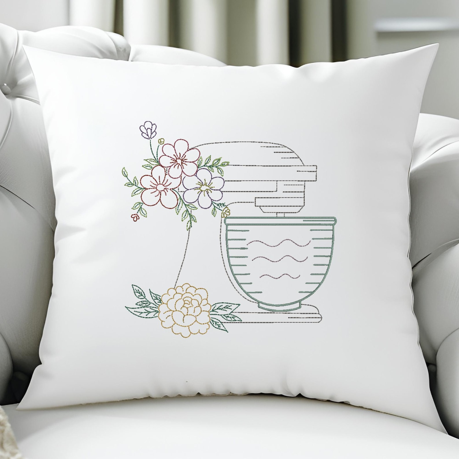Kitchen Utensils Embroidery Design, Cutlery Embroidery, Baking ...