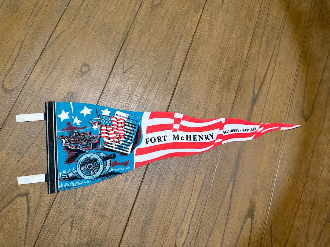 1974 Vintage Fort Mcheney Baltimore Maryland Souvenir Pennant Flag - Etsy