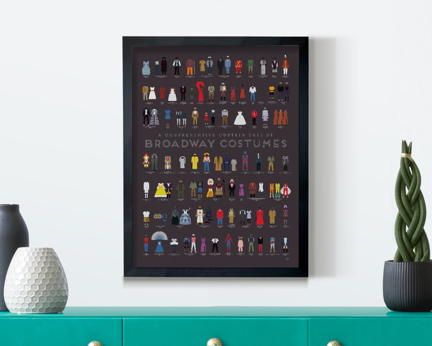 Broadway Costumes Print Poster for Home Gift for Musical & - Etsy