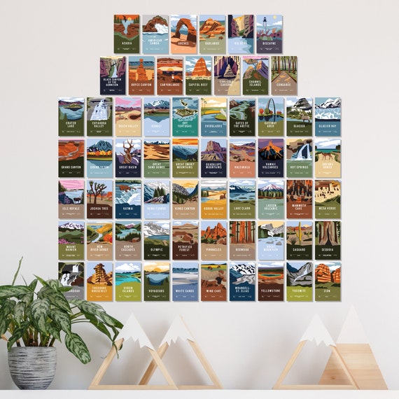 National Parks Collage Kit Craft Prints for Home Gift for - Etsy UK