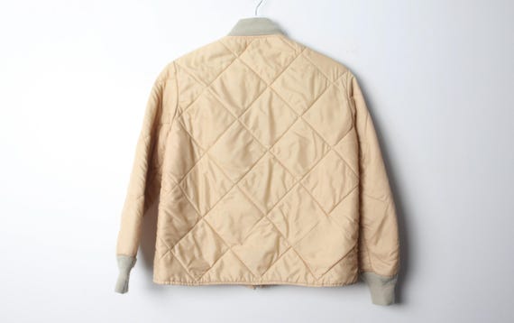 1950s 60s BOXY rare Brown & Tan QUILTED vintage mid-c… - Gem