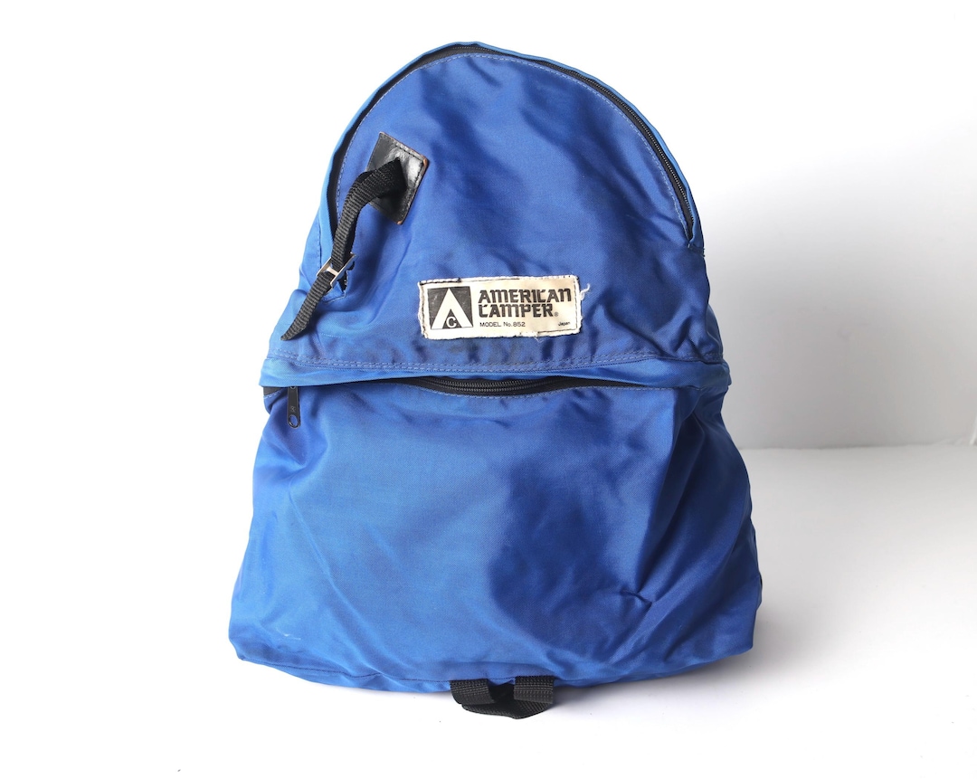 Vintage COLOR BLOCK 70s "american Camper" Backpack Nylon Vintage ...