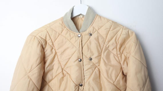 1950s 60s BOXY rare Brown & Tan QUILTED vintage mid-c… - Gem