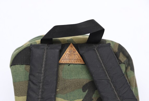 70s 90s CAMOUFLAGE camp BACKPACK mountaineering daypa… - Gem