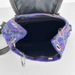 Vintage Mini PLAID Backpack Simple Classic 90s Backpack Book School ...