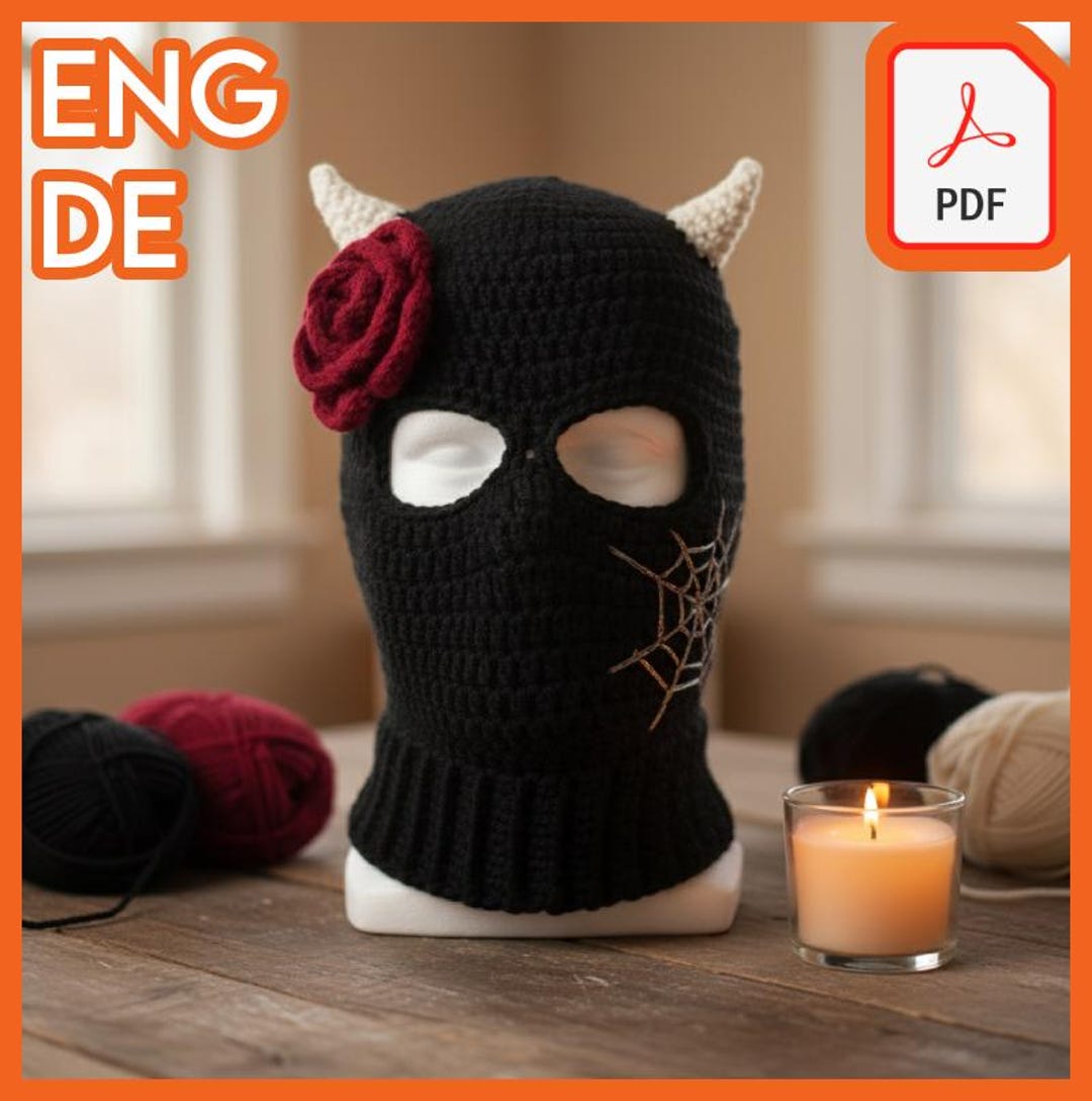 Haunted Masquerade Crochet Cagoule – Gothic Balaclava Pattern With ...