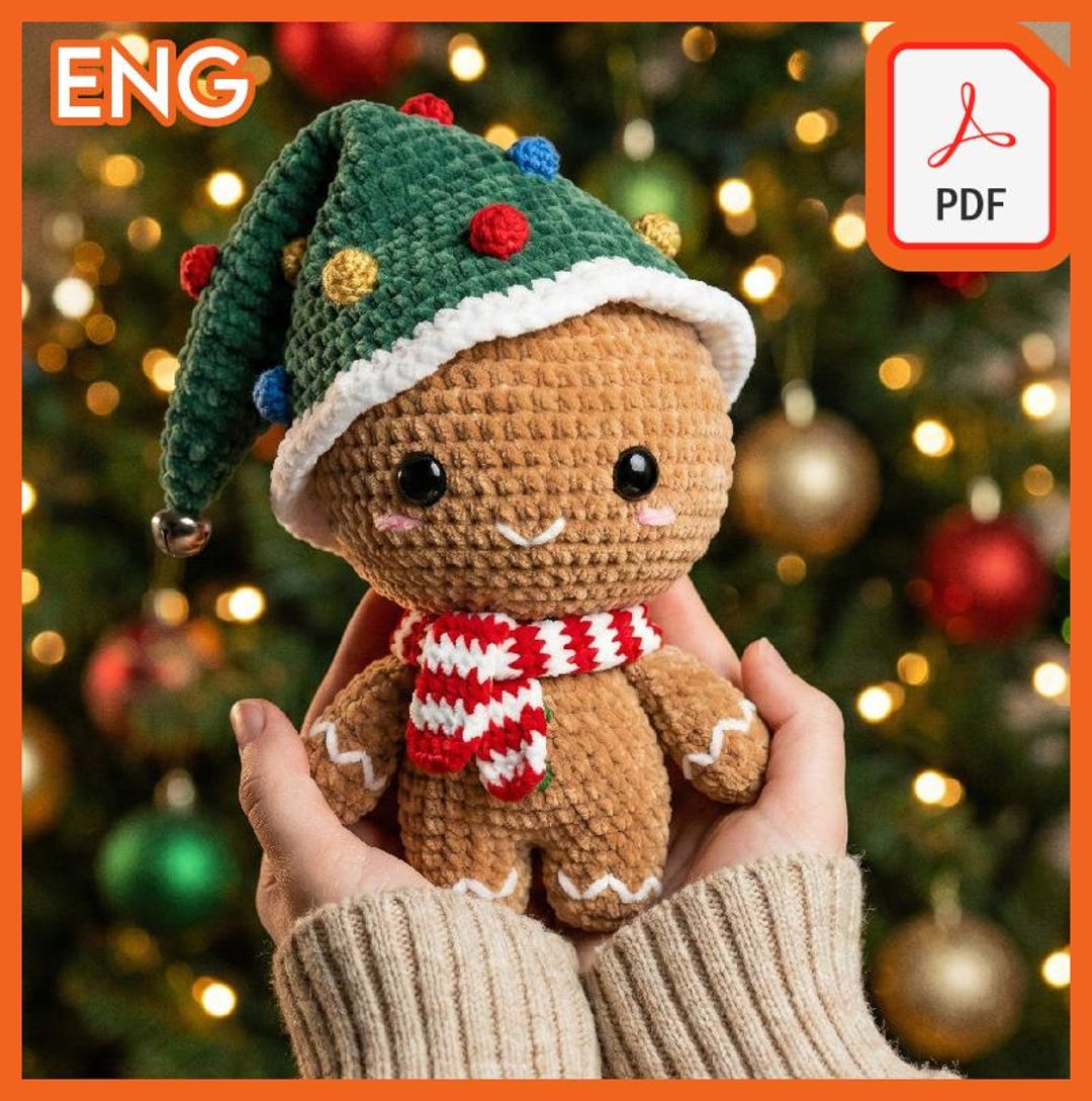 Gingerbread Wizard Amigurumi Crochet Pattern PDF – Christmas ...