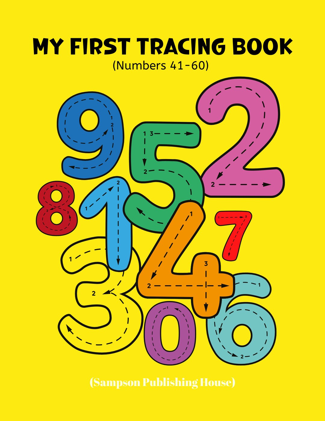 My First Tracing Book 's 41-60, Numbers Practice for Kids and Adults ...