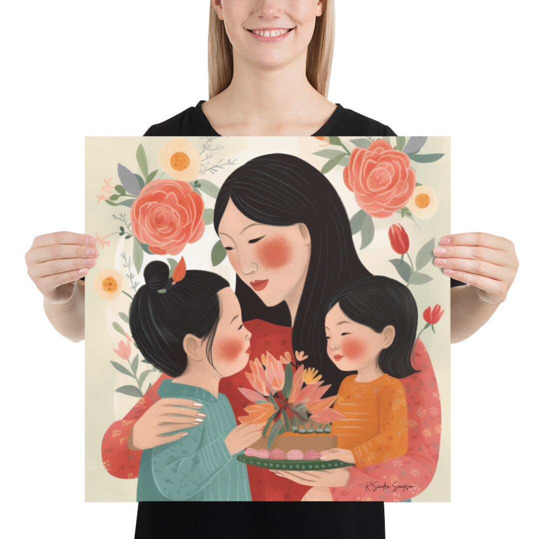 Mother's Day, Mother and Children, Asian, AAPI, Asian American Pacific ...