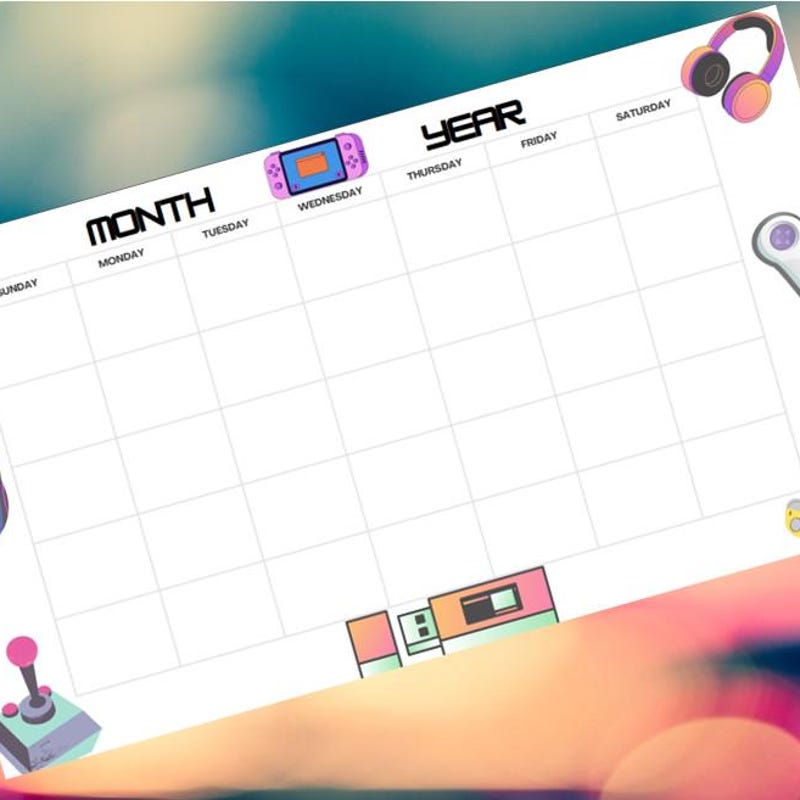 Retro Calendar - Etsy