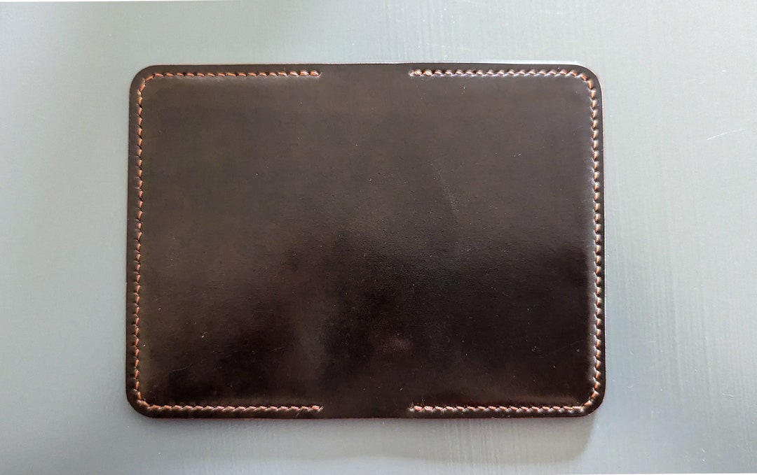 Horween Color 4 Shell Cordovan 2 Pocket Minimalist Card Wallet - Etsy