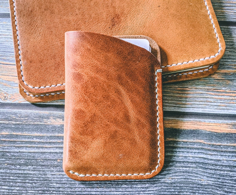 Horween Dublin Leather Card Wallet - Etsy