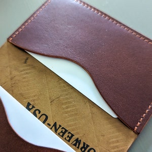 Horween Color 4 Shell Cordovan 2 Pocket Minimalist Card Wallet - Etsy ...