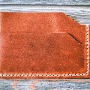 Horween Dublin Leather Slim Wallet - Etsy