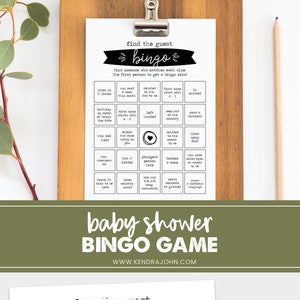 Baby Shower Games, Baby Shower Bingo, Printable Baby Shower Game, Ice ...