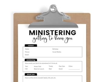 LDS Ministering Questionnaire Relief Society Get to Know You - Etsy