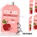Applesauce Valentines, You're Awesomesauce, Applesauce Tag, Classroom ...