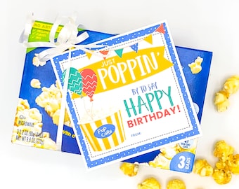 Download PRIMARY BIRTHDAY Tags ELEMENTARY Popping in Come - Etsy