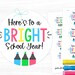 Highlighter Gift Tag, Bright School Year, Back to School Gift Tag ...