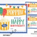 Popcorn Gift Tag, Happy Birthday Treat Tag, Just Poppin' By ...