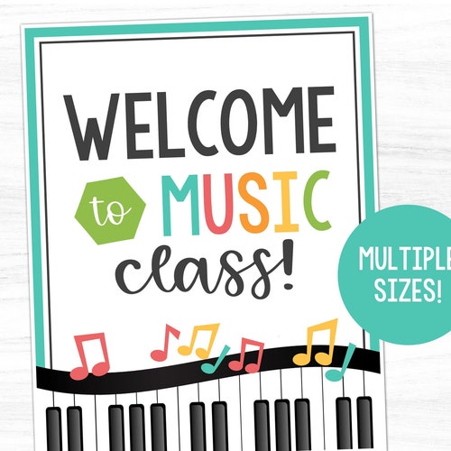 Music Class Poster Music Teacher Decor Sorry About the - Etsy
