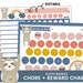 Sloth Chart, Kids Reward Chart, Kid Chore Chart, Toddler Reward Chart ...