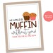 Teacher Appreciation Sign, Staff Appreciation Sign, Muffin Sign ...