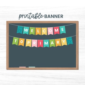 Welcome to Primary Banner, Primary Bulletin Board, Primary Come Follow ...