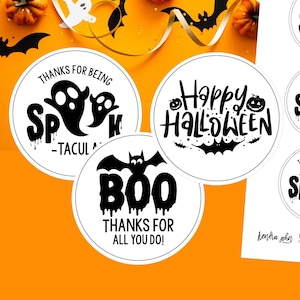 Halloween Treat Tags, Halloween Gift Tag Printable, Teacher Halloween ...