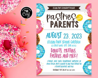 EDITABLE Back to School Breakfast Printable PTA Flyer School - Etsy