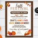 Fall Festival Flyer, Fall Fundraiser, Fall School Event, Harvest ...