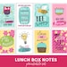 Lunch Box Notes School Lunch Notes Kids Jokes Affirmation | Etsy