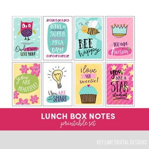 Lunch Box Notes, School Lunch Notes, Kids Jokes, Affirmation Cards for ...