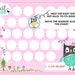 Kids Reward Chart Owl Behavior Chart Potty Training | Etsy