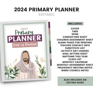LDS Primary 2024, Primary Presidency 2024, Primary Binder, Primary ...