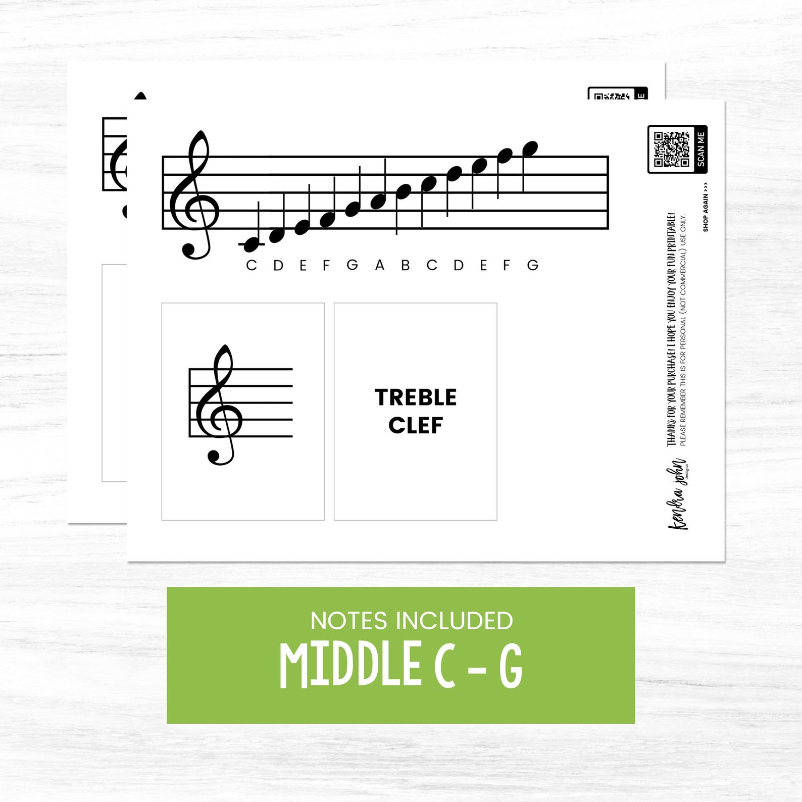 Music Note Memory Game, Music Flashcards, Note Reading Flashcards ...