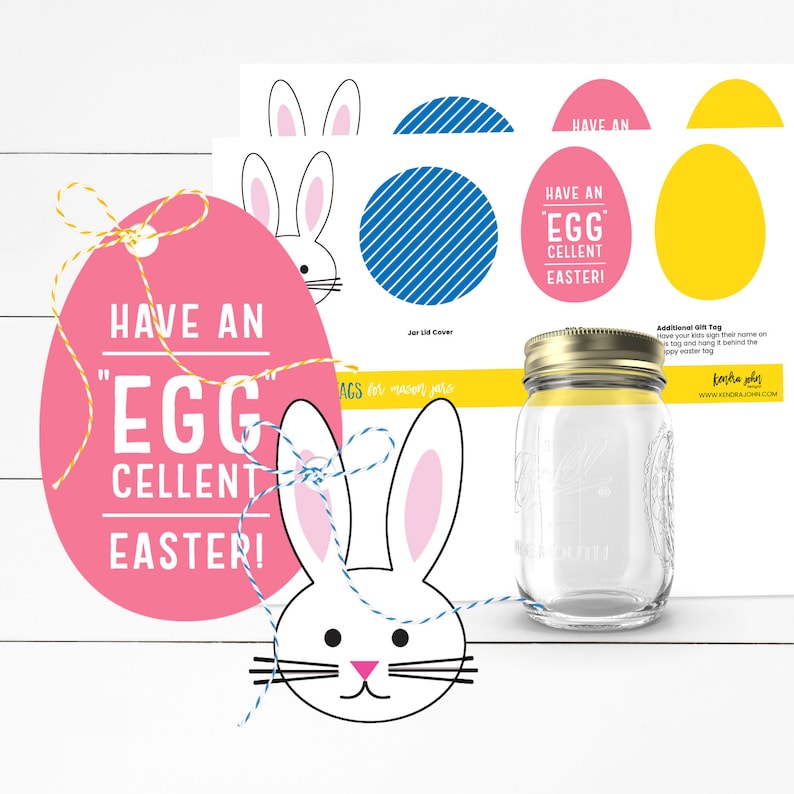 Easter Gift Tag Easter Treat Tag Eggcellent Easter Easter - Etsy
