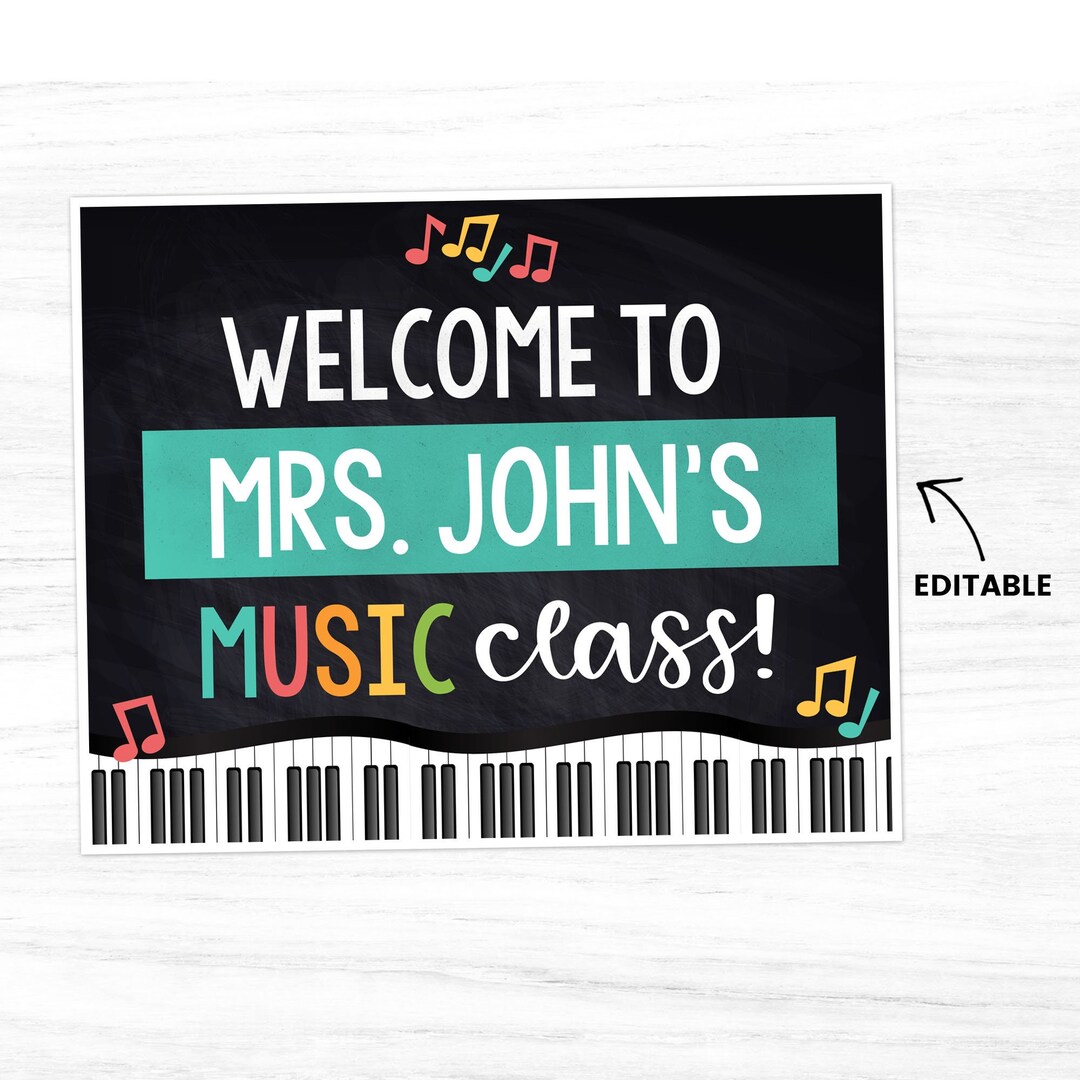 Welcome to Music Class, Elementary Music Room, Music Classroom Decor ...