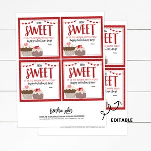 Coworker Valentine, Valentine Thank You Tag, Valentine Staff ...