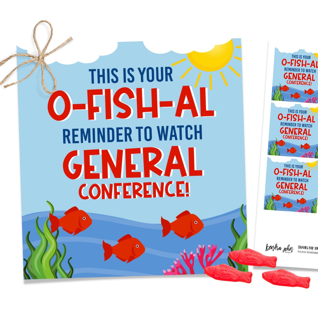 General Conference Treat Tag, General Conference Reminder, General ...
