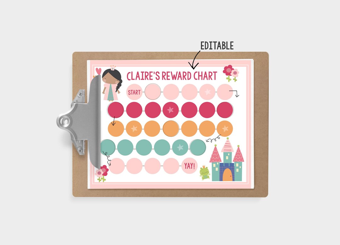 Reward Chart Printable, Kids Chore Chart, Behavior Chart, Potty ...