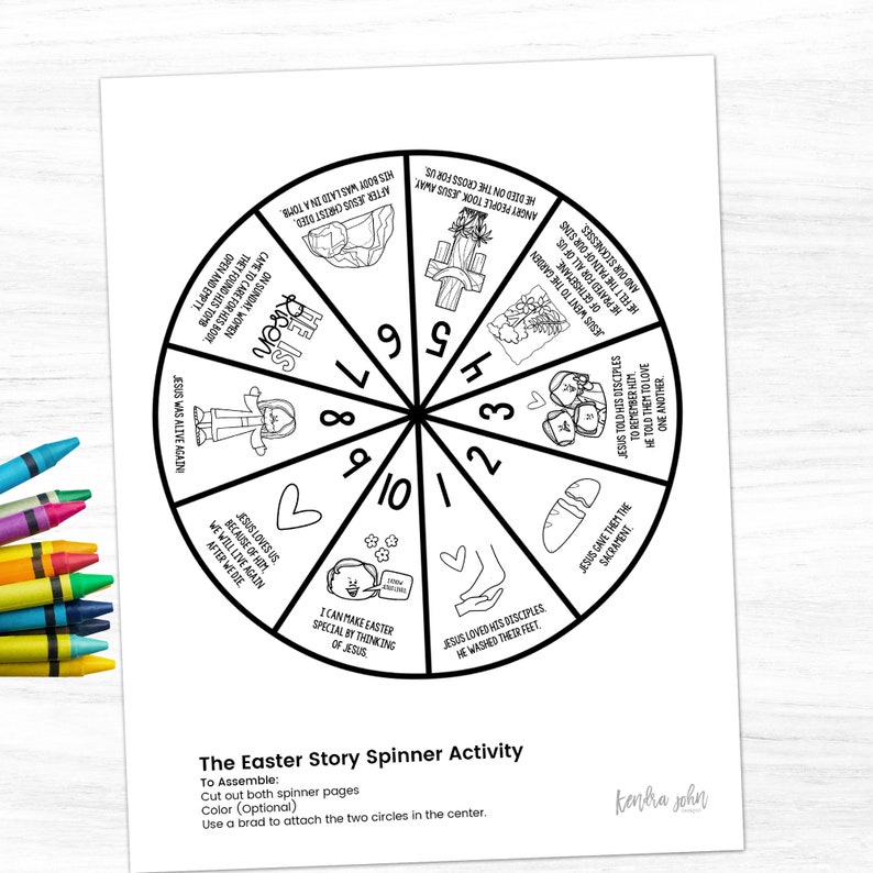 Easter Bible Craft Easter Story Activity Holy Week for Kids - Etsy