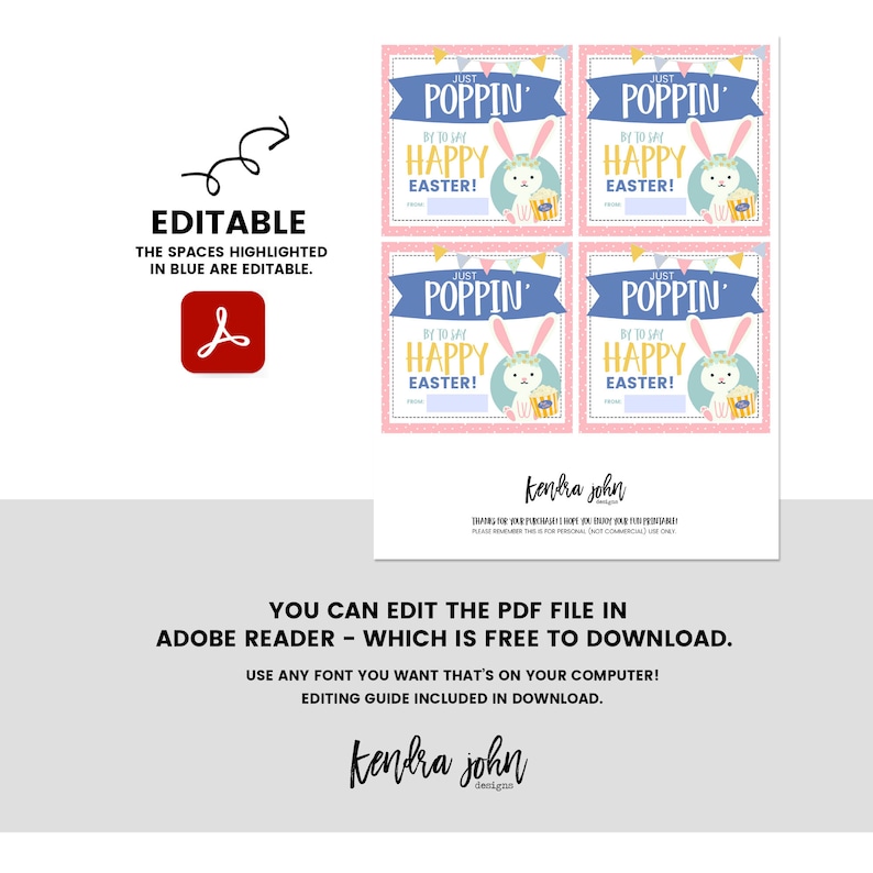 Easter Teacher Appreciation, Just Poppin By, Easter Teacher Gift ...