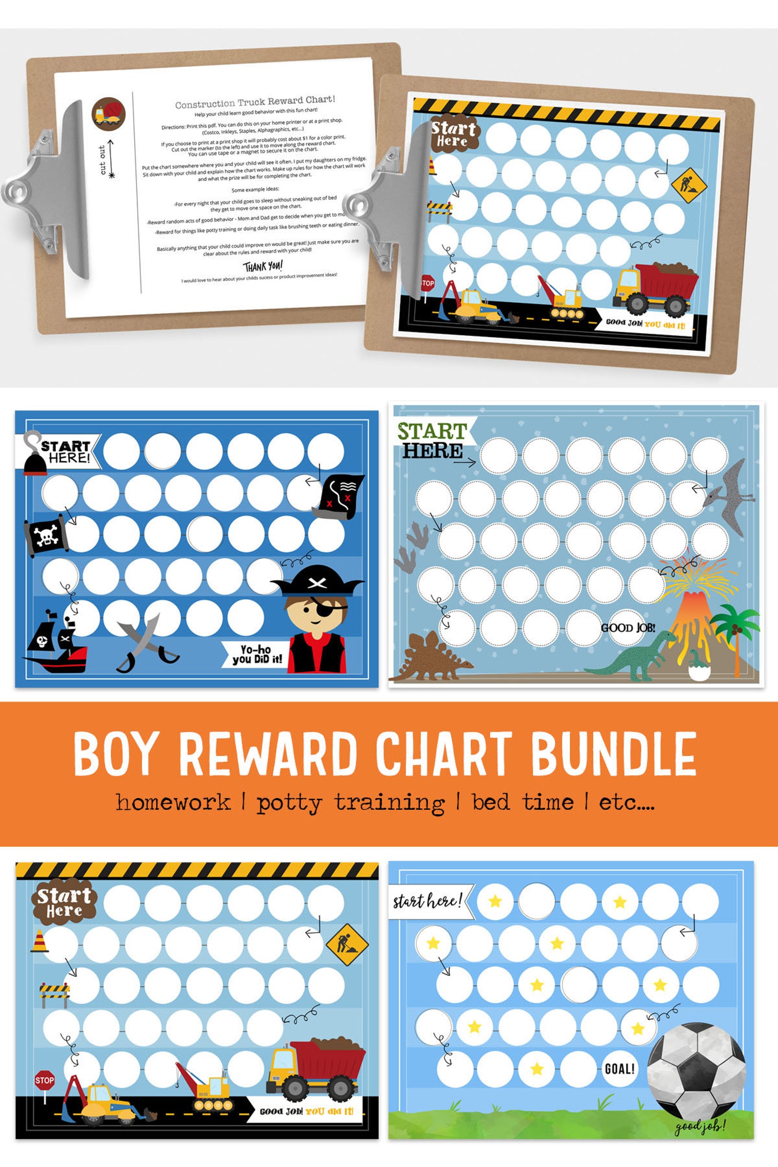 Reward Chart Printable Kids Chore Chart Printable Chore | Etsy Canada
