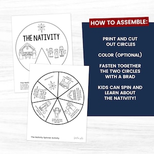 Nativity Coloring Pages, Nativity Craft for Kids, Nativity Printable ...