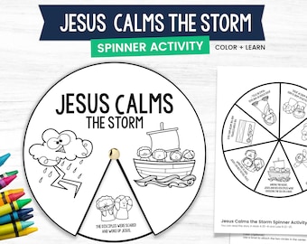 Jesus Calms the Storm Bible Story Bundle 5-day Bible Lesson - Etsy