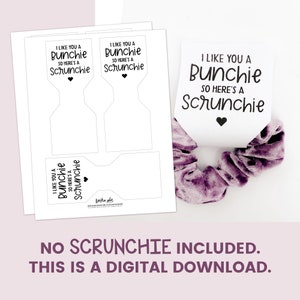 Scrunchie Valentine, Scrunchie Tag, Tween Valentine Gift, YW Valentine ...