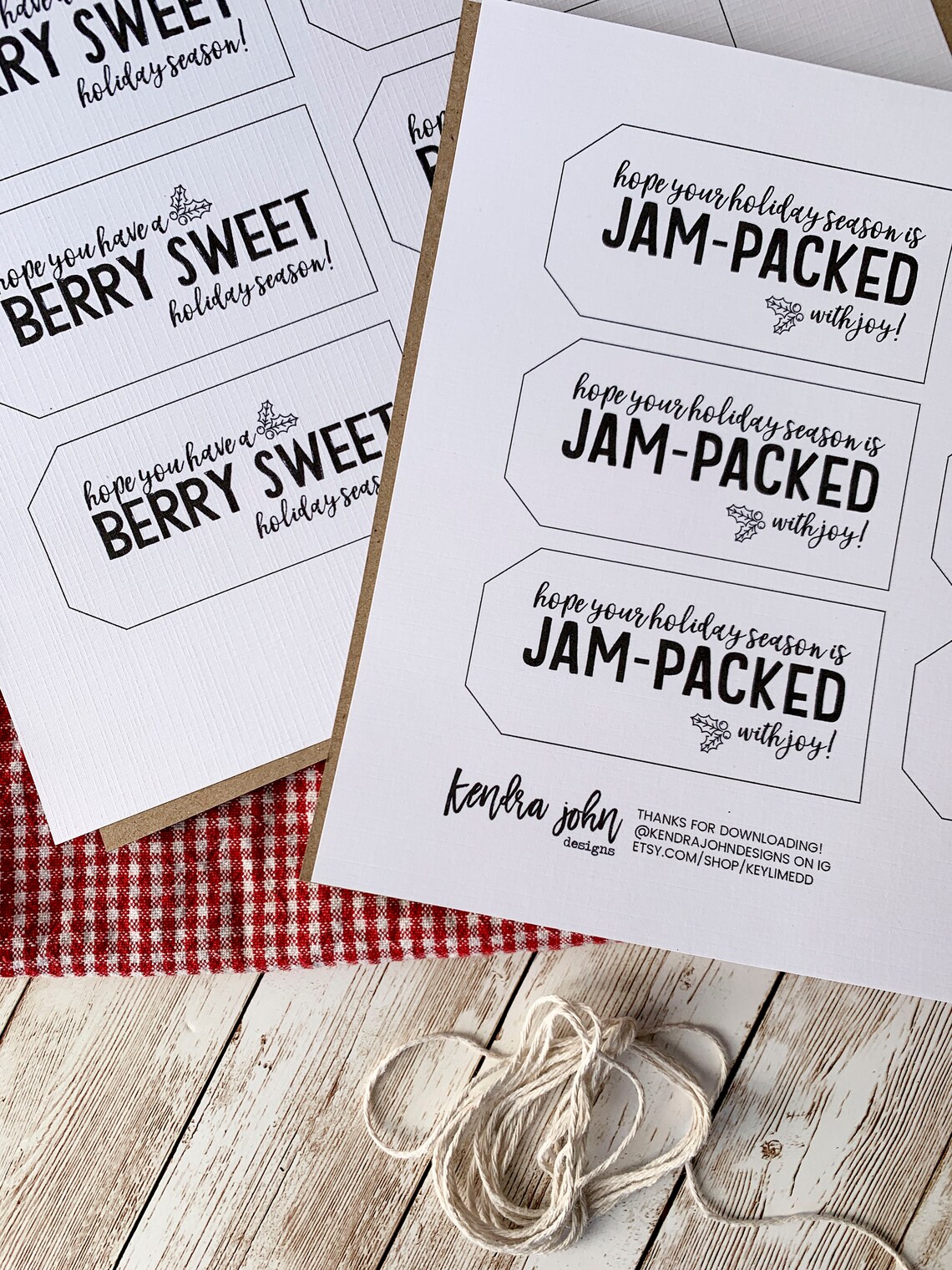 Christmas Gift For Neighbor Jam Labels Printable Teacher | Etsy