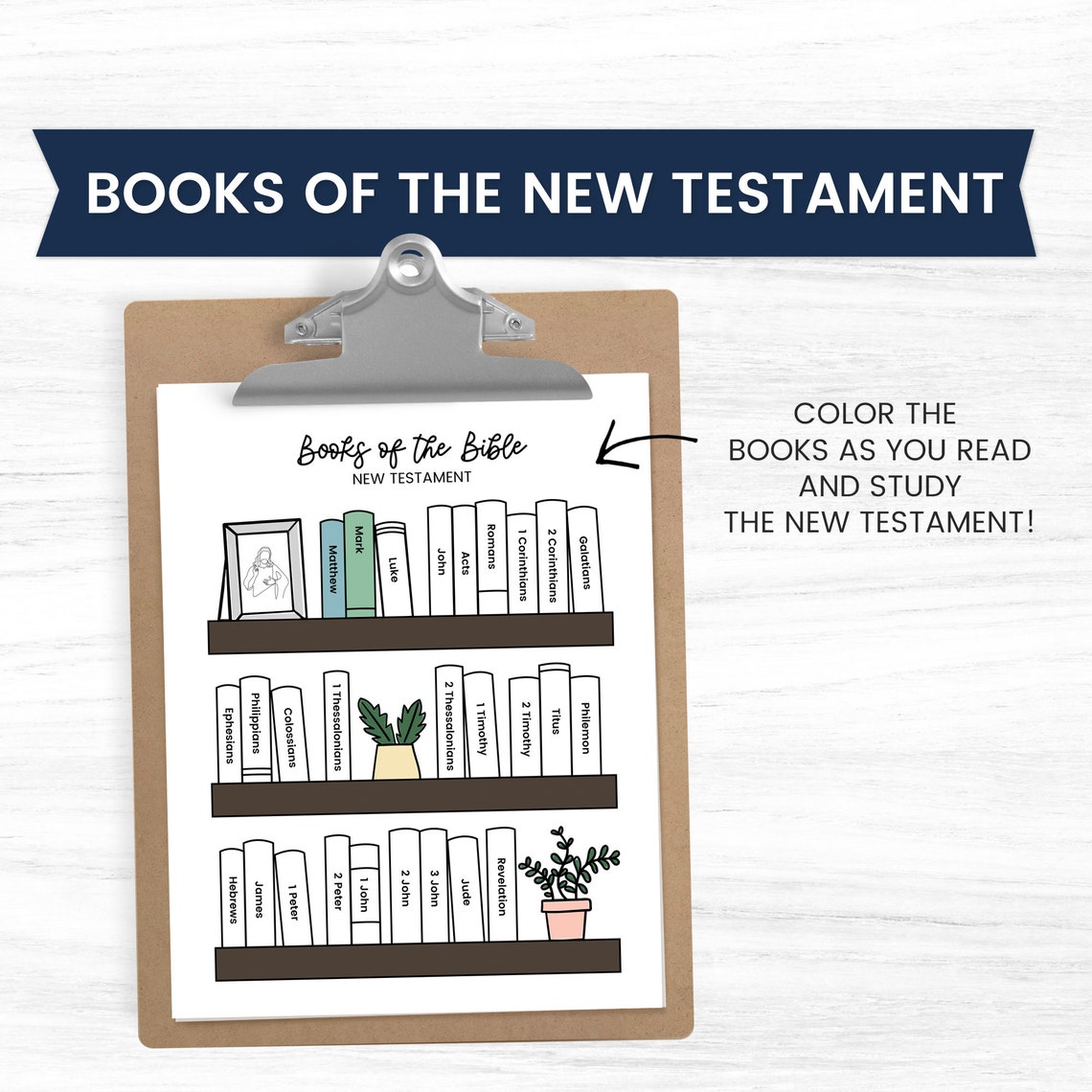 Books of the New Testament Bible Coloring Pages for Kids - Etsy
